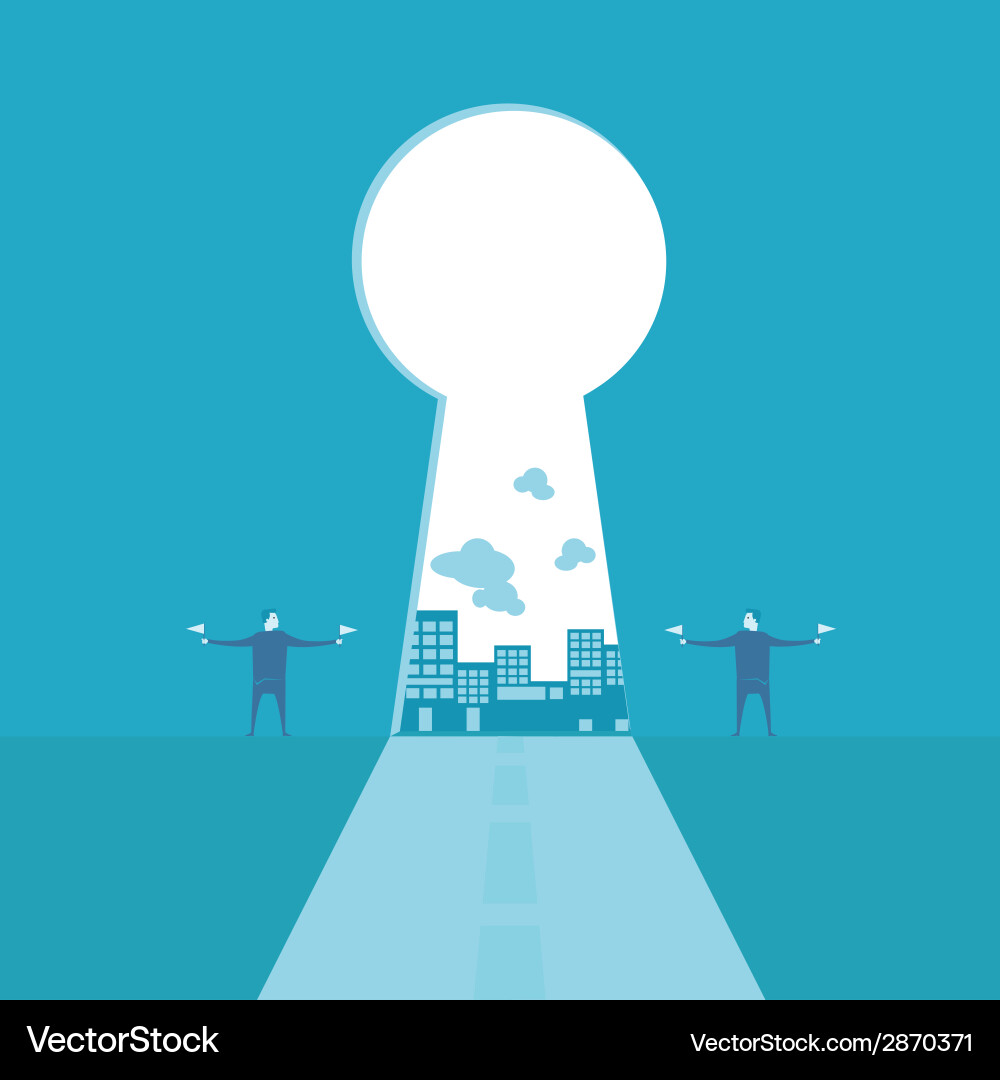 Key success runway Royalty Free Vector Image - VectorStock