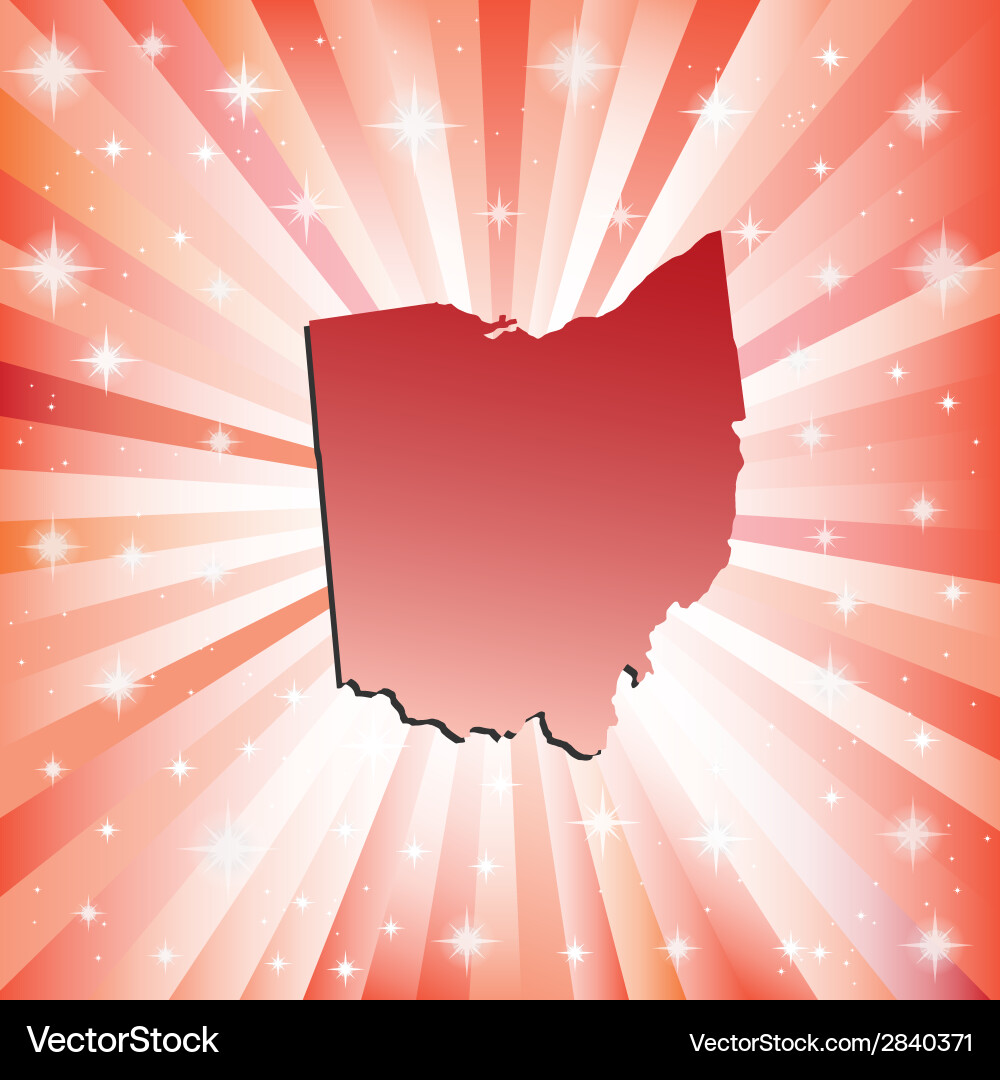 Red ohio Royalty Free Vector Image - VectorStock