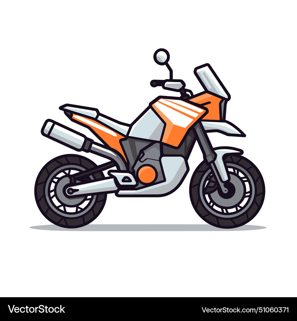 Simple motorcycle icon design template Royalty Free Vector