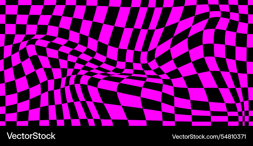 Trippy Checkerboard Pattern Royalty Free Vector Image