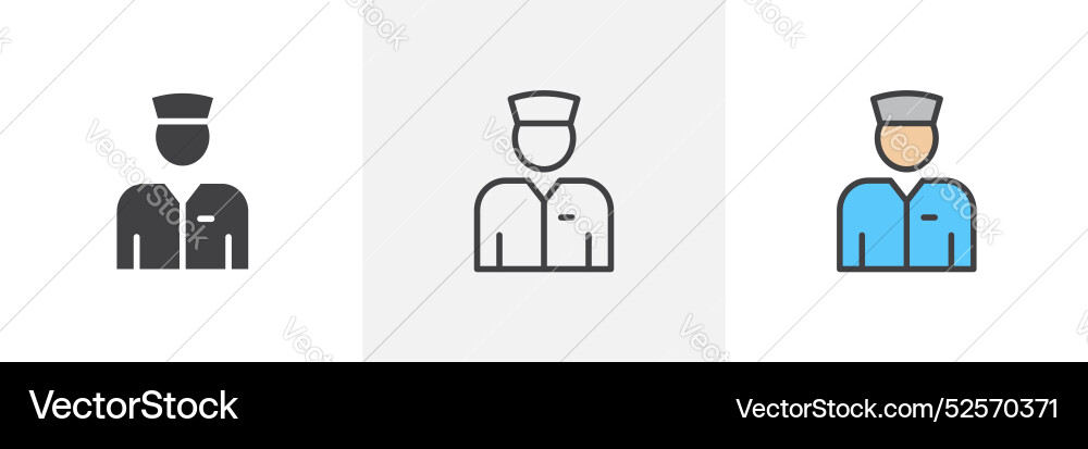 Valet icon set on white background Royalty Free Vector Image