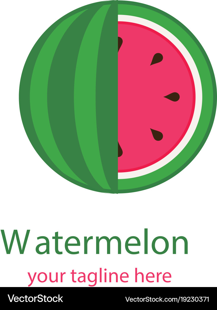 Watermelon Fruit Logo – Royalty-Free Vector | VectorStock