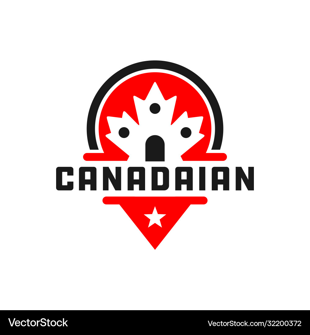 Canada shield logo Royalty Free Vector Image - VectorStock