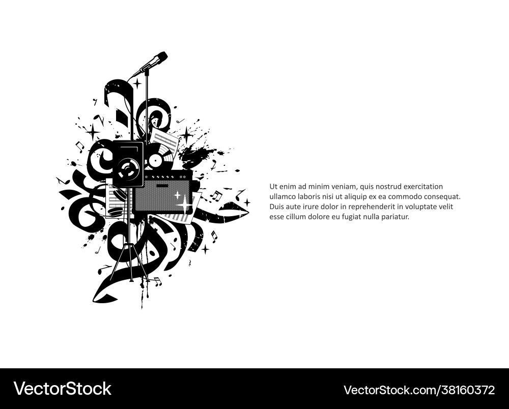 Compositions - music Royalty Free Vector Image