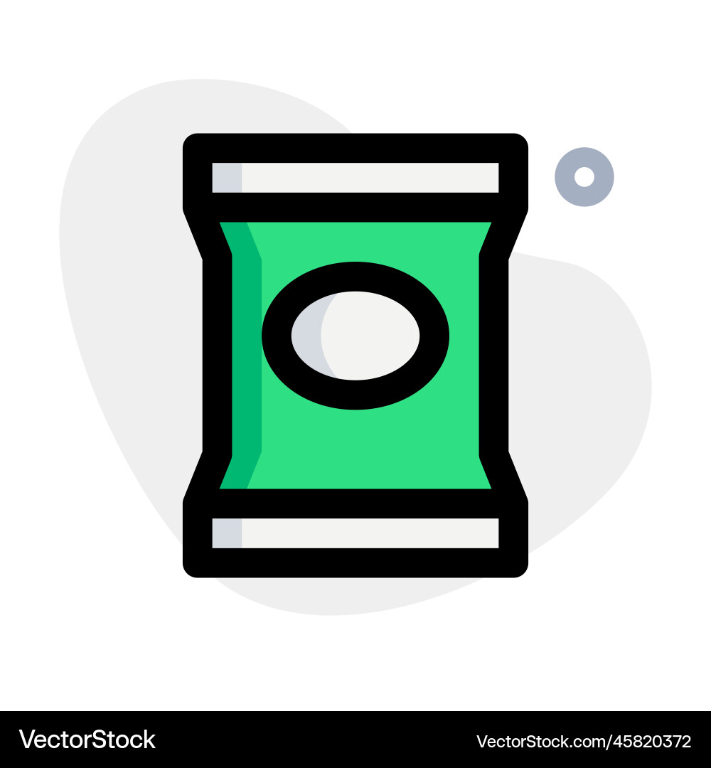 Disposable packaging for milk powder Royalty Free Vector