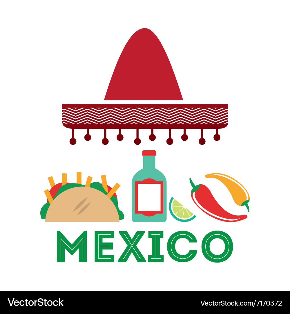 Mexican culture design Royalty Free Vector Image