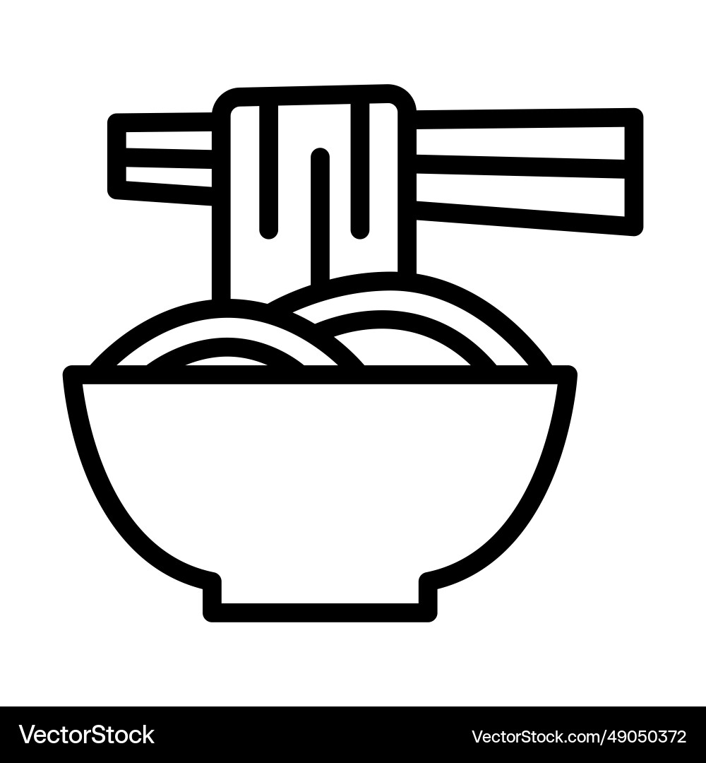 Noodle icon Royalty Free Vector Image - VectorStock