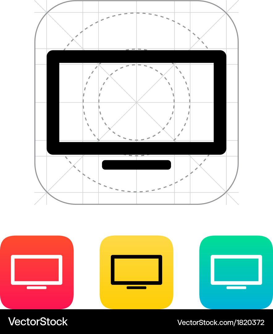 Plasma screen icon Royalty Free Vector Image - VectorStock