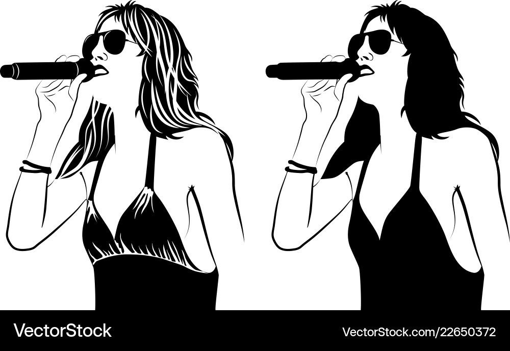Singer Royalty Free Vector Image - VectorStock