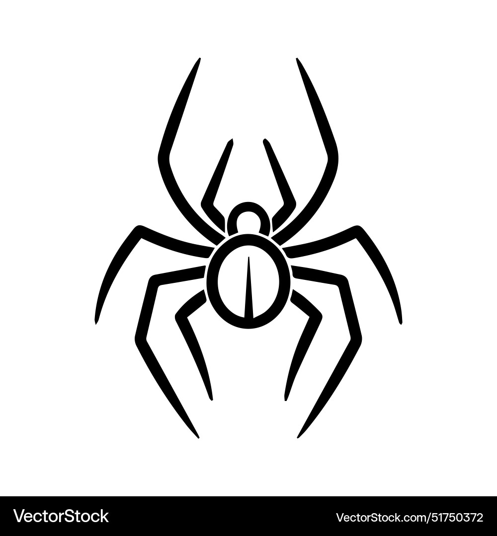 Spider icon or modern line symbol art Royalty Free Vector