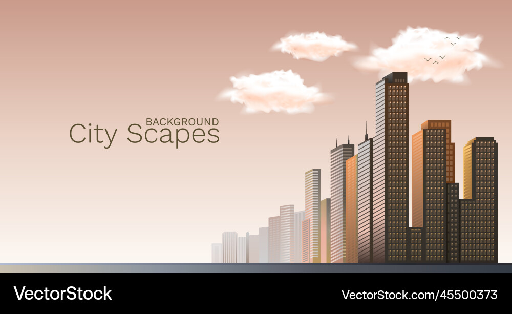 City scapes background urban landscape Royalty Free Vector
