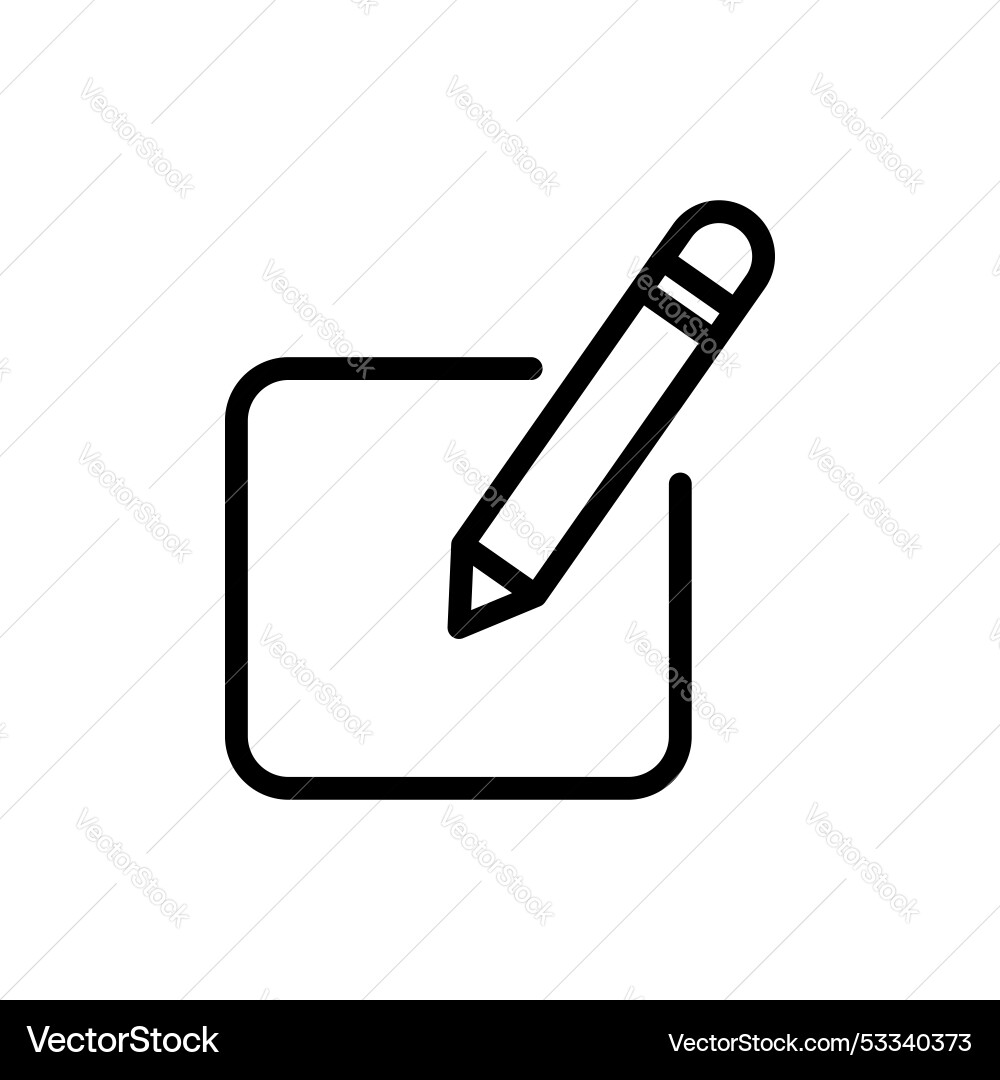 Edit text icon set writing tool and pen symbol Vector Image
