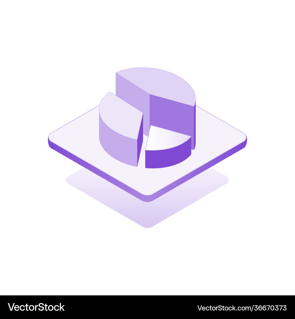 Icon bar graphic isometric design infographic Vector Image