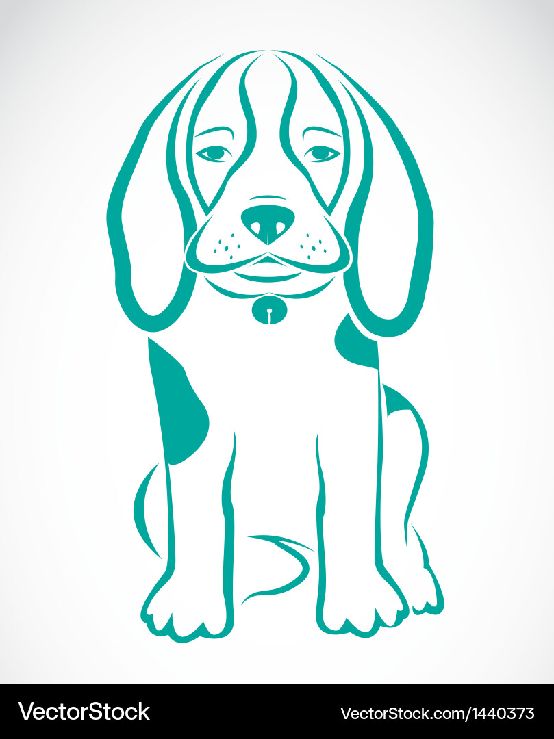 Image of an dog beagle Royalty Free Vector Image