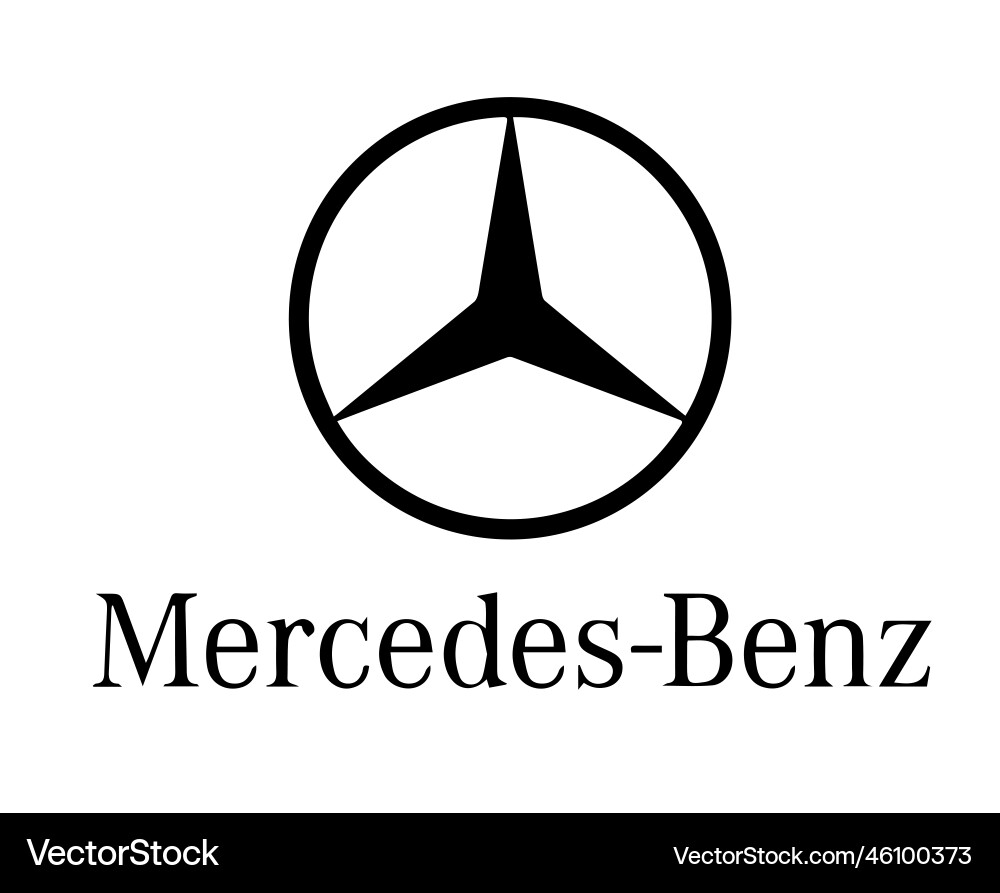 Mercedes-Benz Logo Royalty Free Vector Image - VectorStock