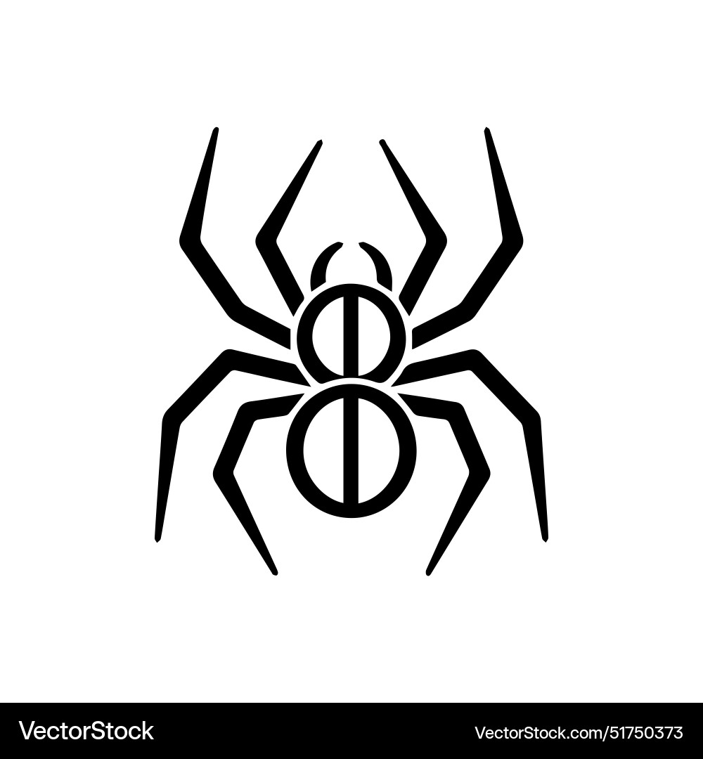 Spider icon or modern line symbol art Royalty Free Vector