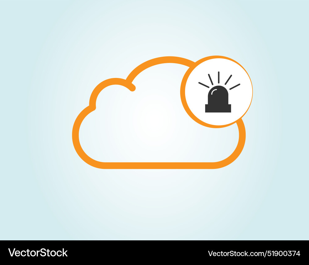 Cloud emergency Royalty Free Vector Image - VectorStock