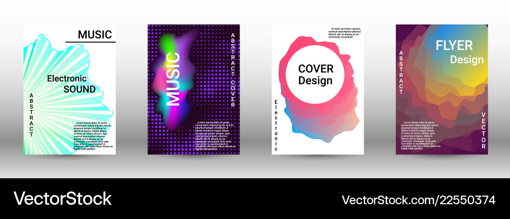 Creative sound backgrounds Royalty Free Vector Image