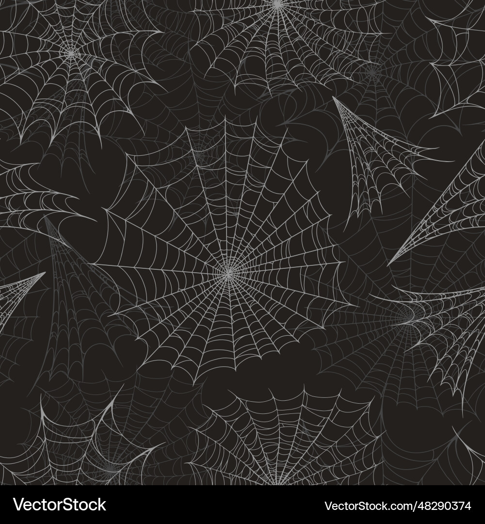 Halloween Spider Web Pattern Royalty Free Vector Image