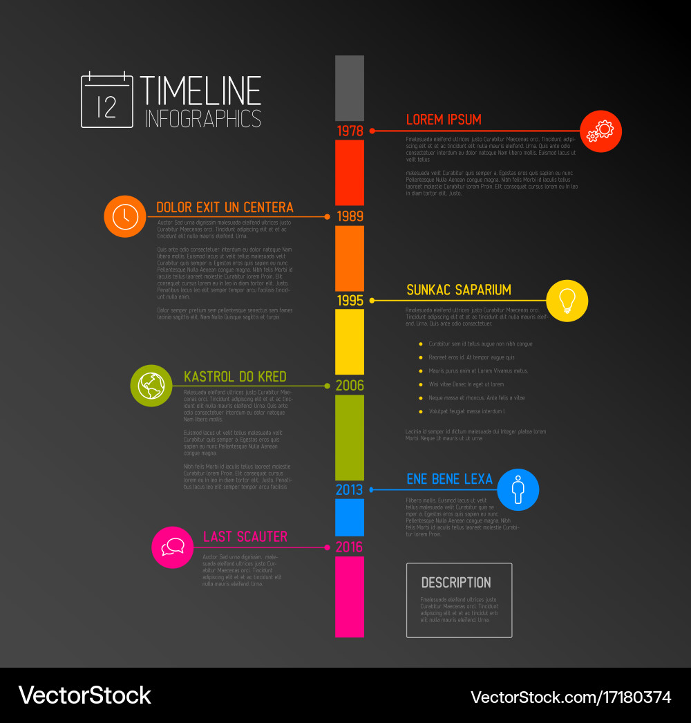 Infographic Timeline Free Vector