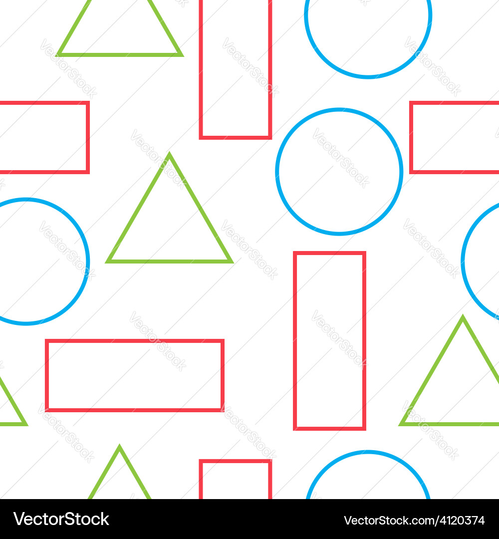 Pattern of geometric shapes Royalty Free Vector Image