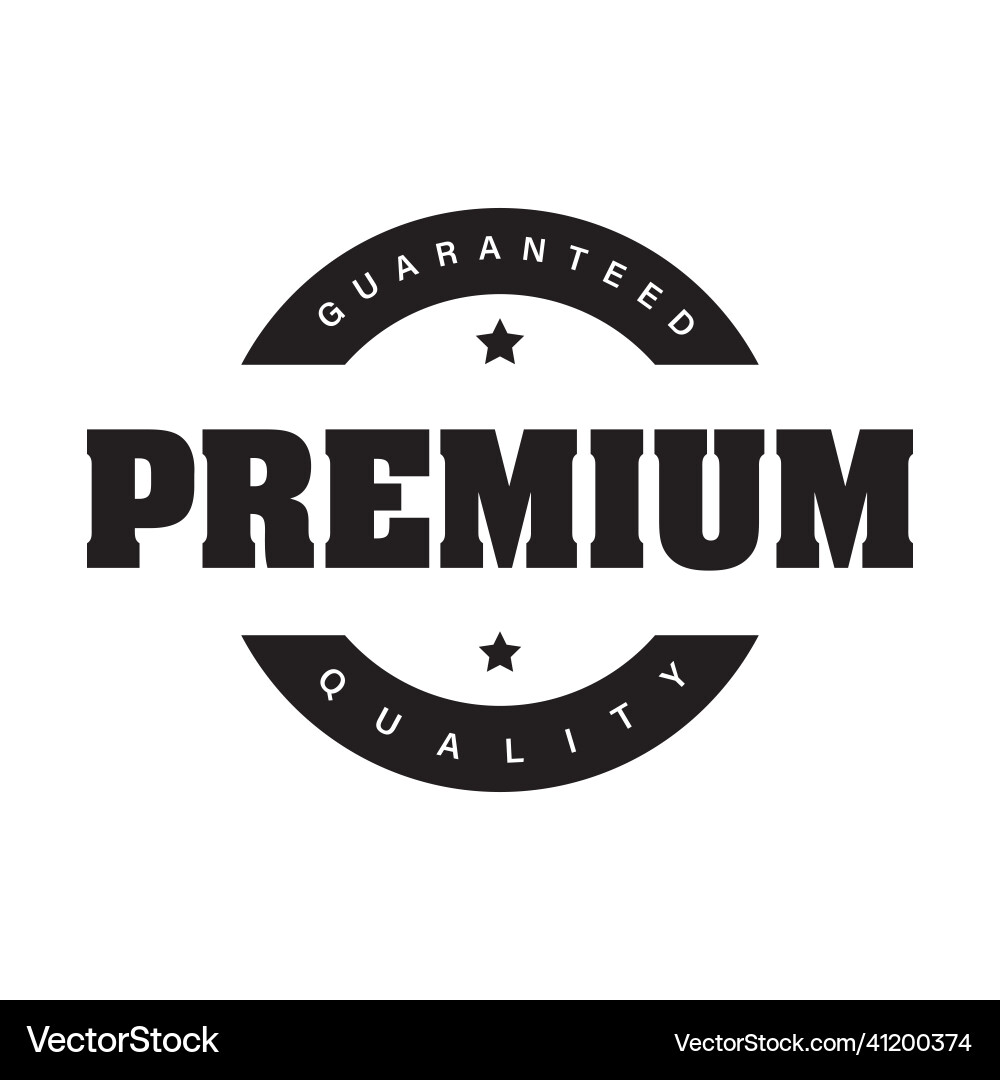 Premium quality stamp sign Royalty Free Vector Image