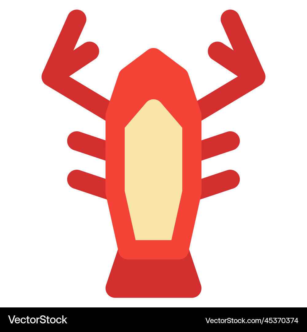 Raw scampi meat for preparing meal Royalty Free Vector Image