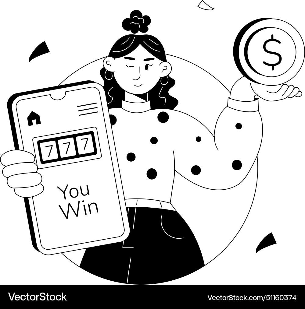 Winning money Royalty Free Vector Image - VectorStock