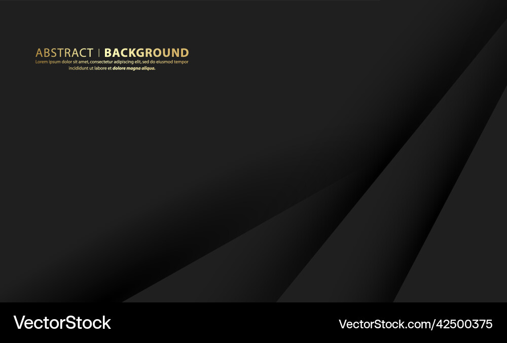 Abstract black luxury background with shiny lines Vector Image