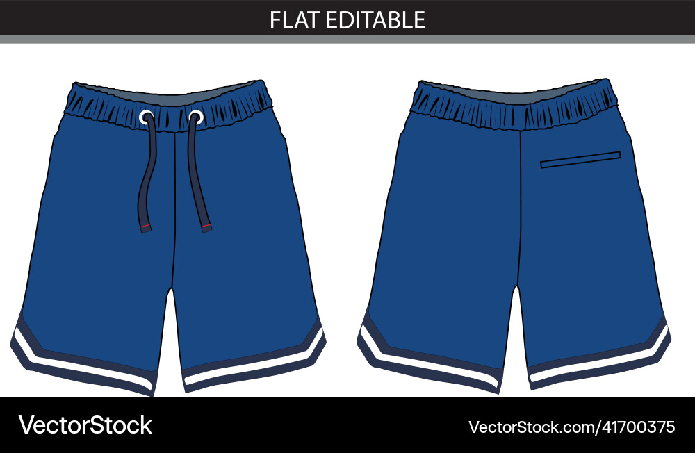 Colorblock shorts 2 Royalty Free Vector Image - VectorStock