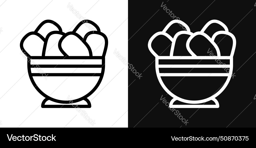 Iftar meal ramadan icon set ramadan date plate or Vector Image