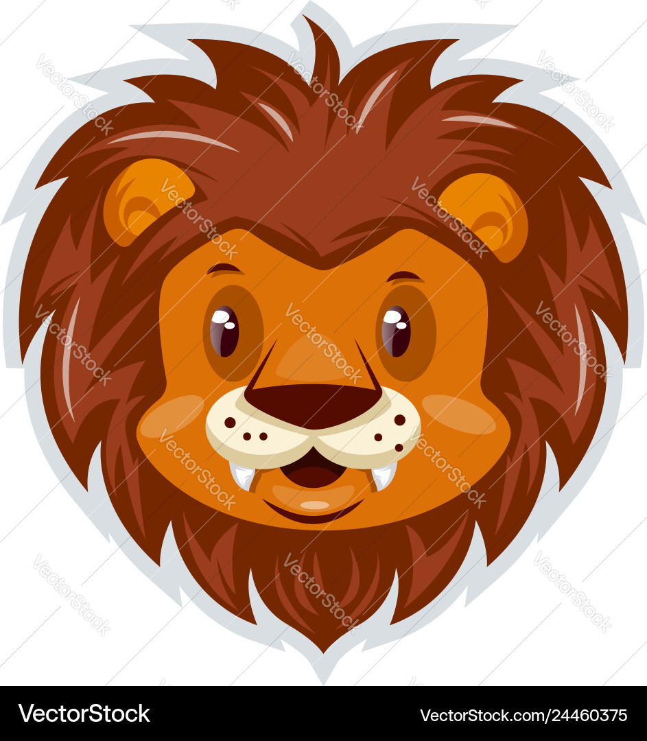 Lion Face Drawing In Color Lion Head Portrait From A Splash Of