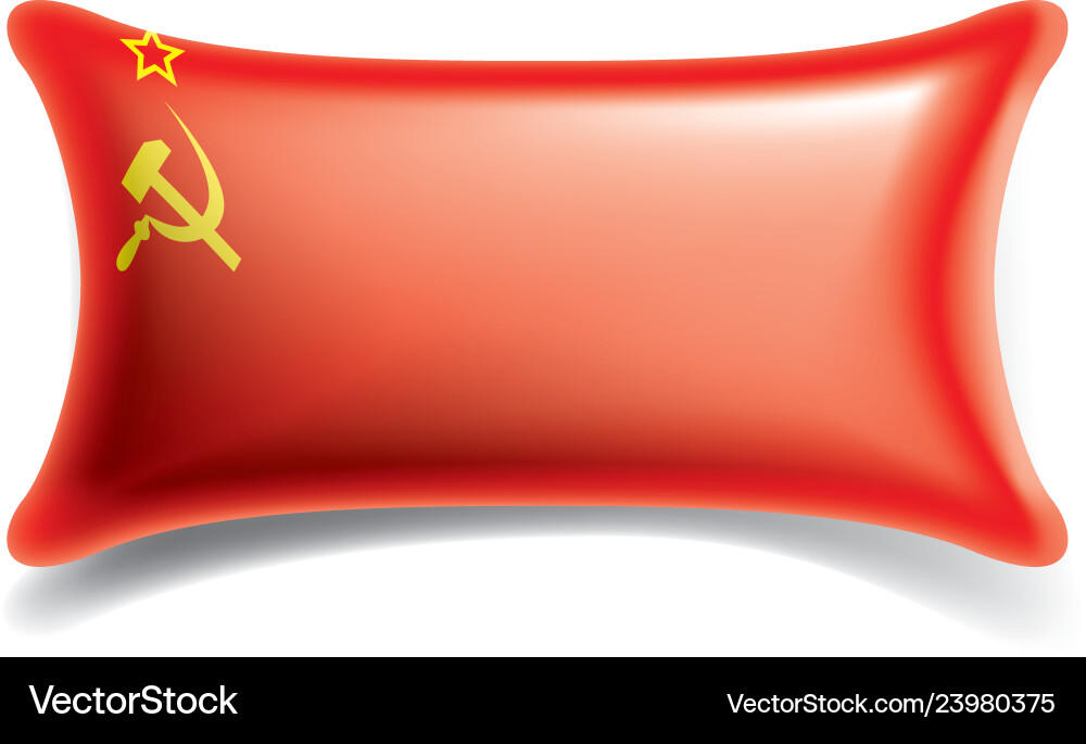 Red flag of the ussr Royalty Free Vector Image