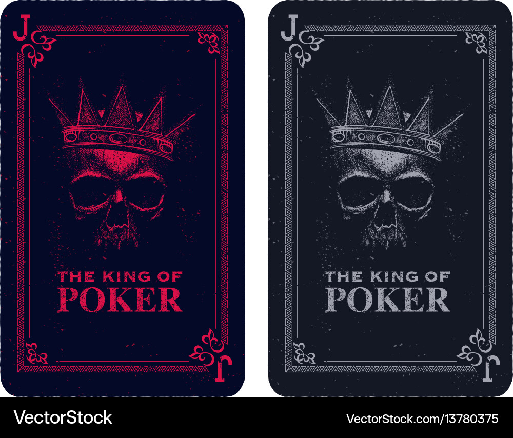 Skull poker card Royalty Free Vector Image - VectorStock