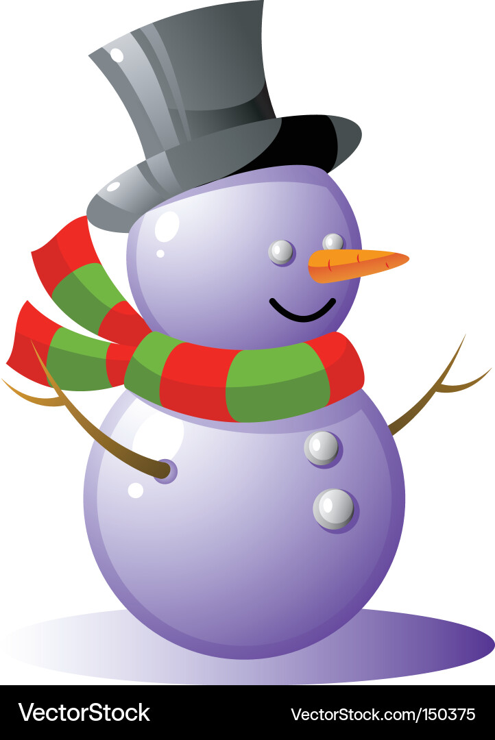Snowman Royalty Free Vector Image - VectorStock