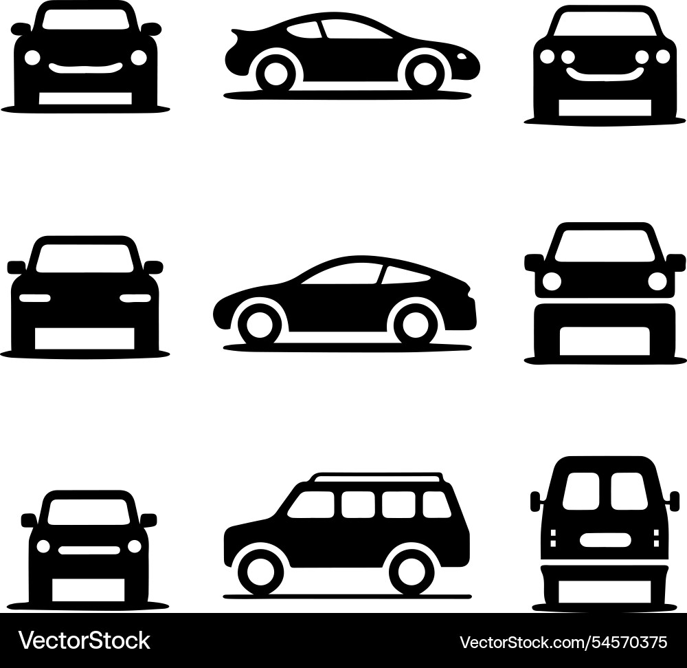 Stylized car graphics perfect for automotive prese