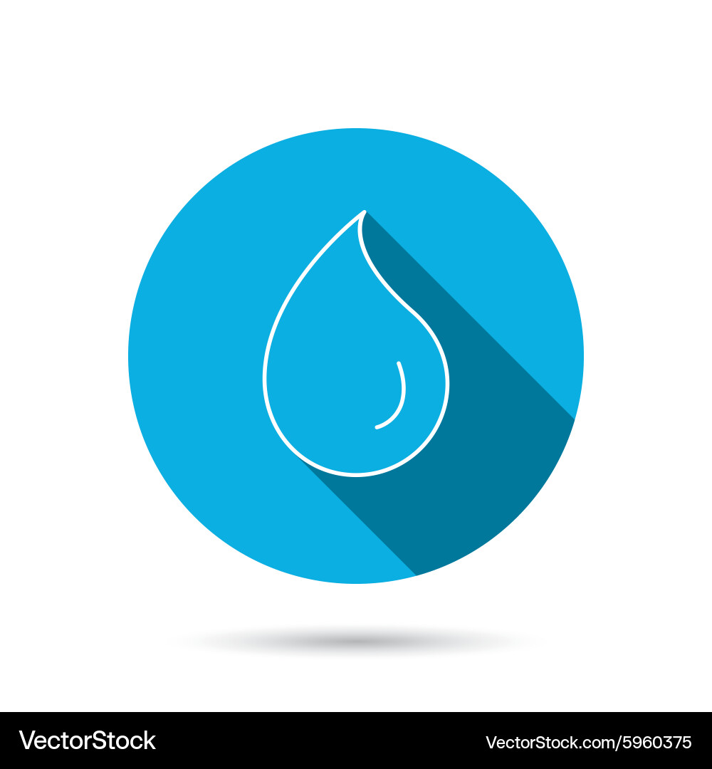Water drop icon liquid sign Royalty Free Vector Image
