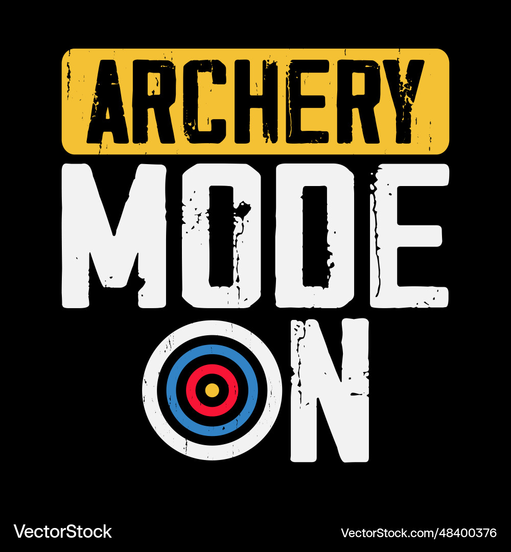 Archer bowman vintage archery t-shirt design Vector Image