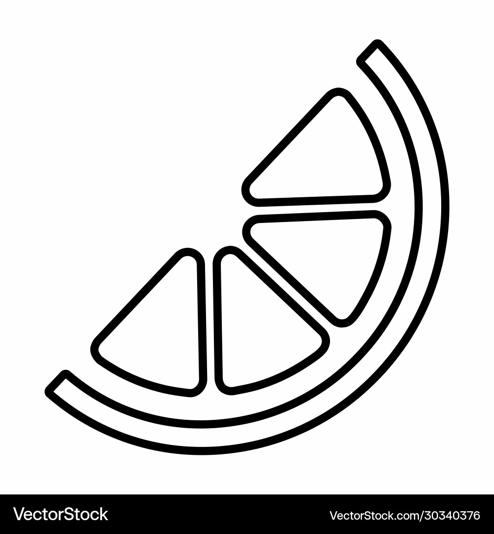 Half orange icon Royalty Free Vector Image - VectorStock