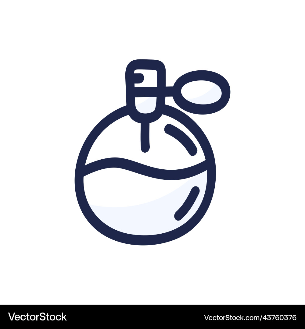 Perfume hand drawn outline doodle icon cologne Vector Image