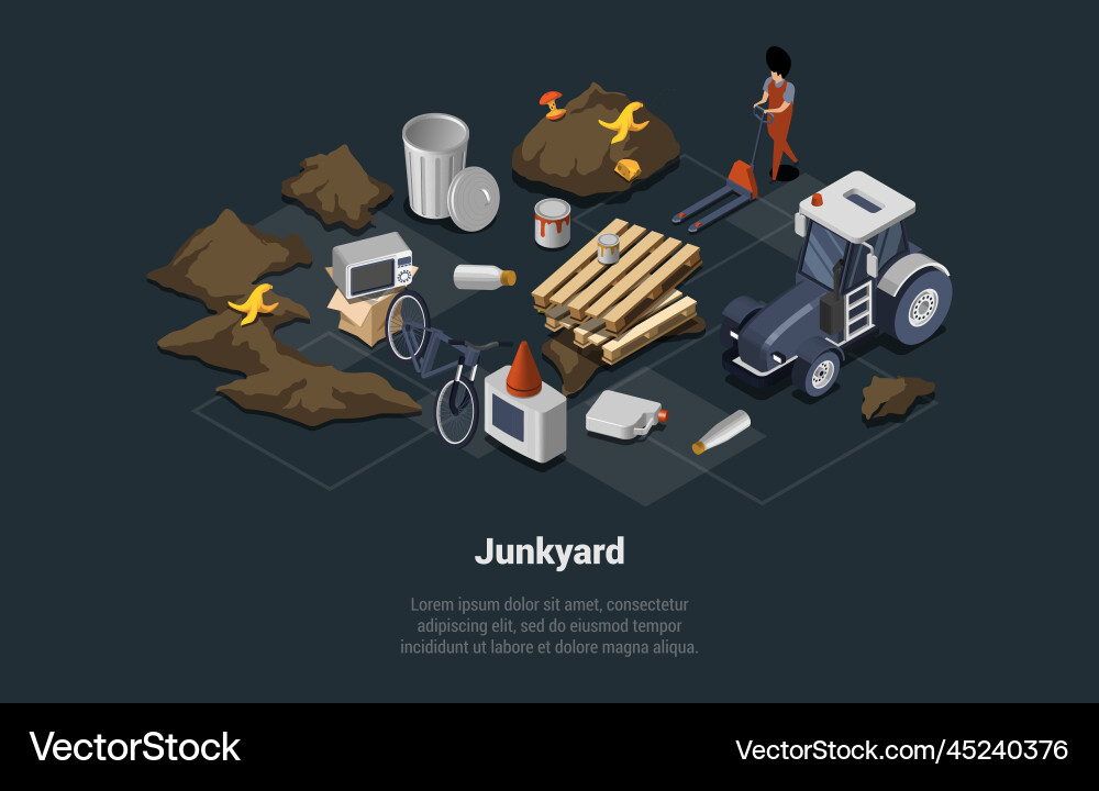 Recycling and zero waste concept character at big Vector Image