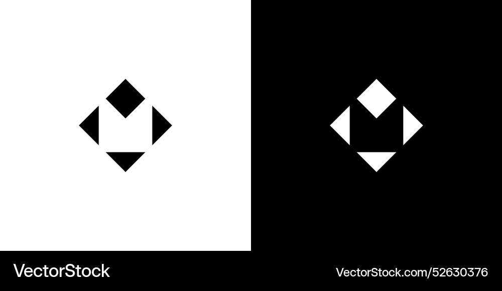 Simple and unique m logo design Royalty Free Vector Image