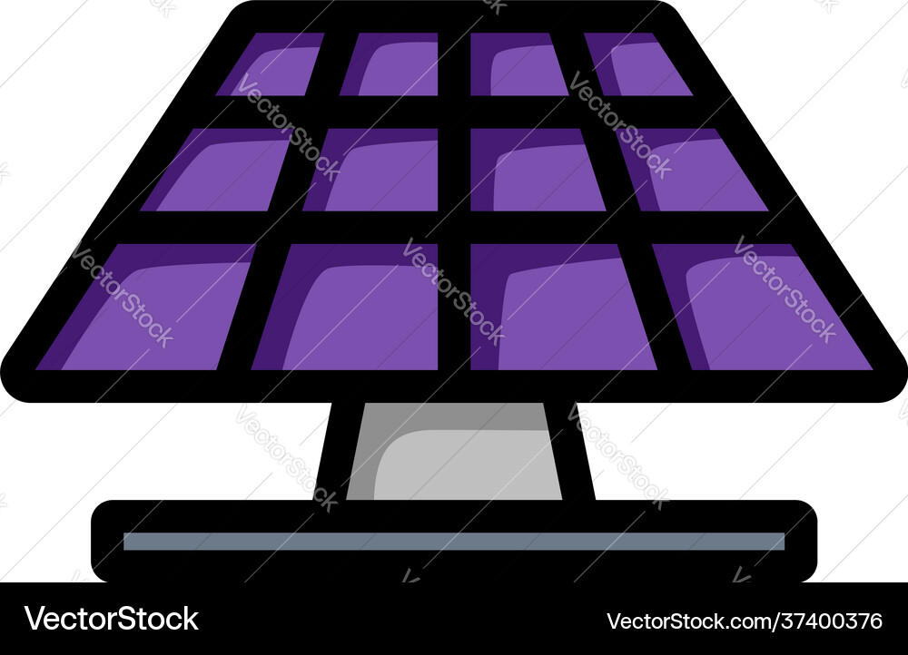 Solar energy panel icon Royalty Free Vector Image