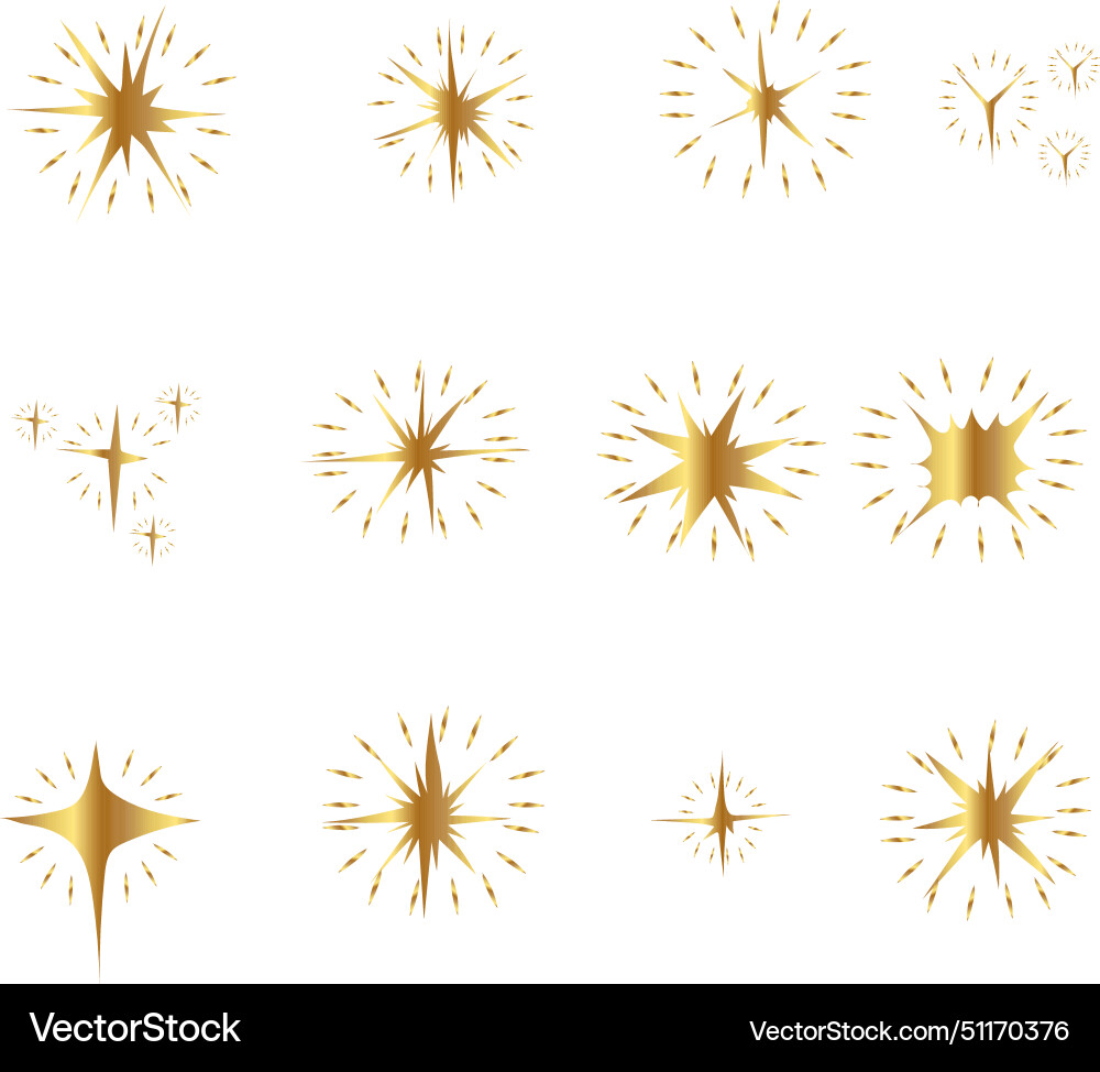Star stars sparkling sparklin Royalty Free Vector Image