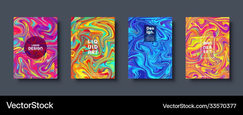 Abstract Liquid Marble Waves Royalty Free Vector Image