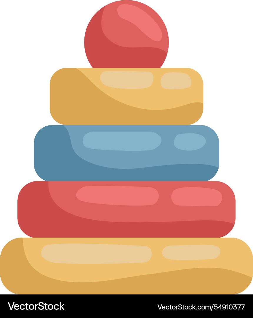 Baby pyramid toy Royalty Free Vector Image - VectorStock