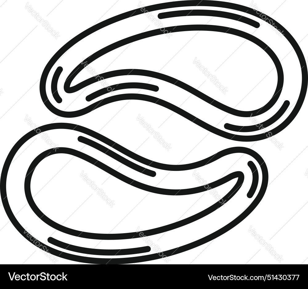 Black and white infinity symbol Royalty Free Vector Image