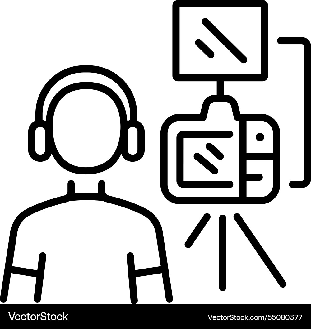 Camera operator Royalty Free Vector Image - VectorStock