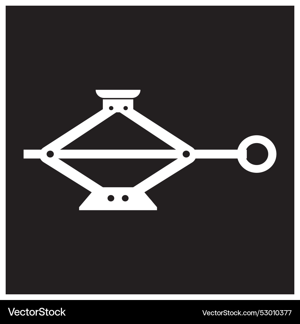 Car jack logo design Royalty Free Vector Image