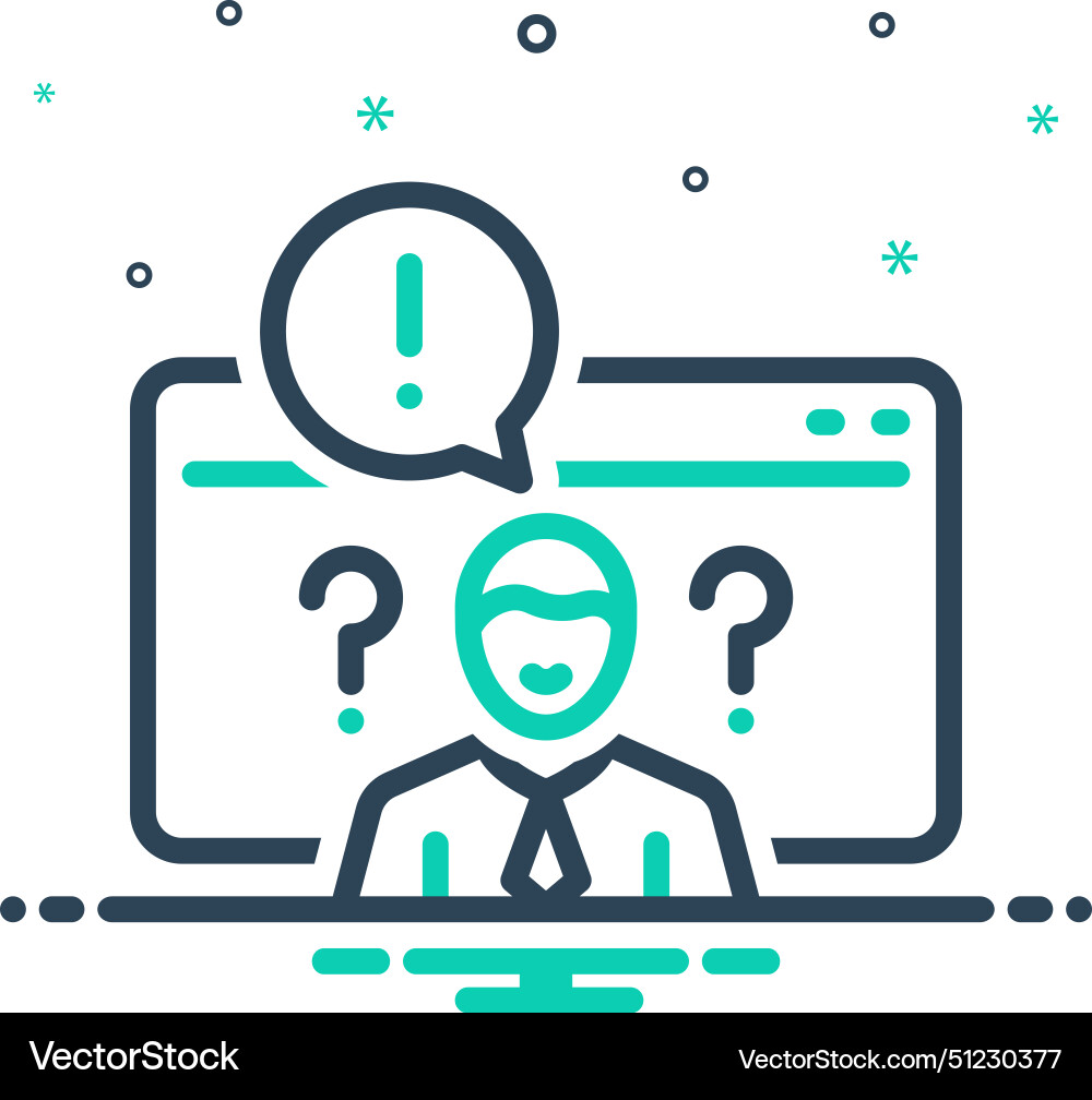 Customers questions Royalty Free Vector Image - VectorStock